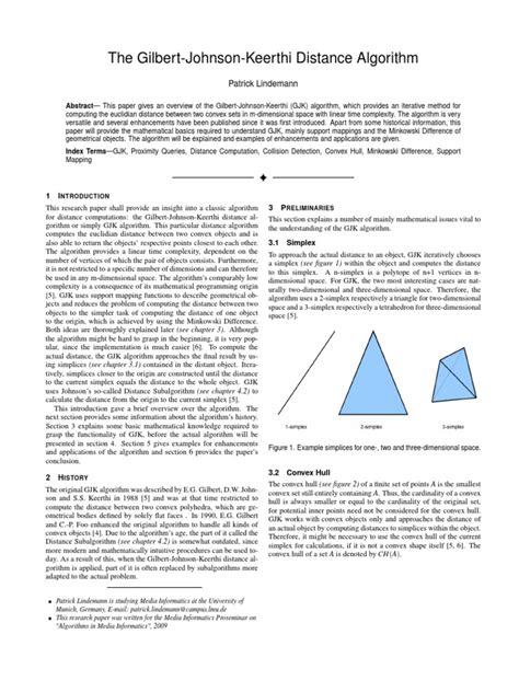 An In Depth Explanation Of The Versatile Gilbert Johnson Keerthi