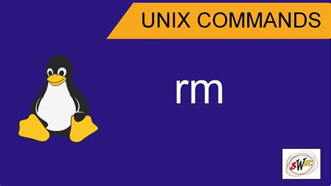 Rm Unix Commands Youtube