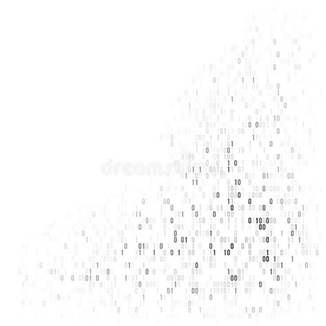 Stream Of Random Binary Numbers Matrix Encoding Data Stock Vector Illustration Of Data