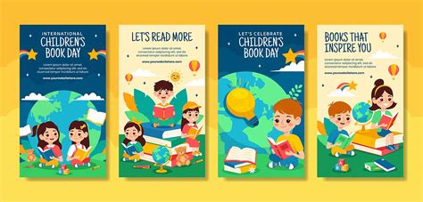 Poster Trẻ Em đọc Sách File Vector Mẫu Ds192