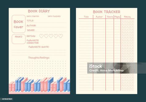 소설 독자를 위한 책 추적기 템플릿입니다 읽기 계획 벡터 0명에 대한 스톡 벡터 아트 및 기타 이미지 0명 계획 교과서 Istock