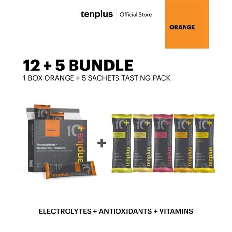 Jual Tenplus Hypotonic Electrolyte Drink Mix Orange 5 Sachet Tasting