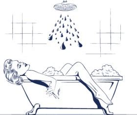 Hand Drawn Sexy Woman Design Elements Vector 03 Free Download