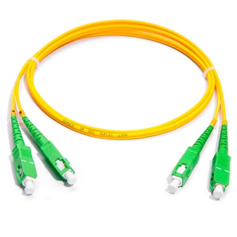 Duplex Patch Cord Singlemode G D SC APC SC APC Yellow Zemecs