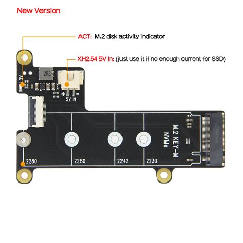 Geekworm X1001 Pcie To M2 Key M Nvme Ssd Pip Top For Raspberry Pi 5