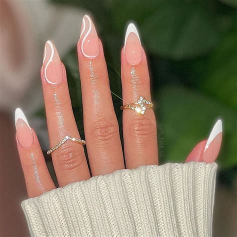 50 Cute Summer Nails Ideas Almond Acrylic Nails Designs Stylish Nails Classy Almond Nails