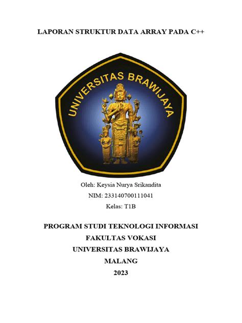 laporan struktur data array pada c pdf