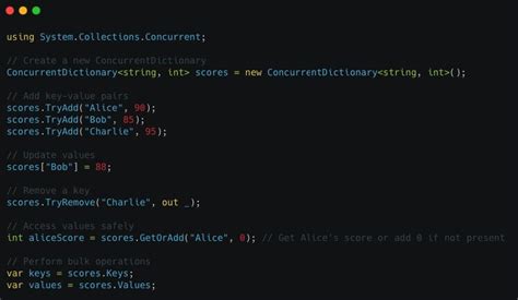 Kamran Musayev On Linkedin Csharp Concurrentdictionary Multithreading Dotnet Threadsafety…