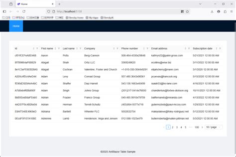 在blazor Webassembly中使用ant Design Blazor构建自定义表格组件 Csdn博客