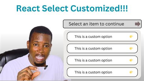 customizing react select components a step by step guide youtube