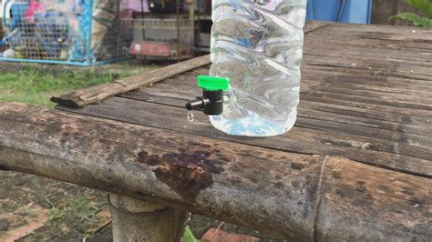 Diy รดน้ำต้นไม้ตอนไม่อยู่บ้านจากขวดพลาสติกด้วยงบ 5 บาท