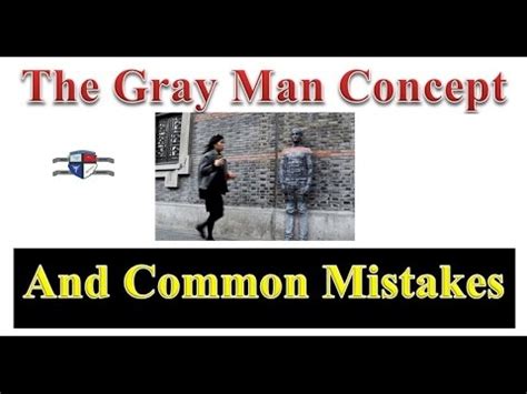 Shtf Survivalism The Gray Man Concept Common Mistakes Youtube