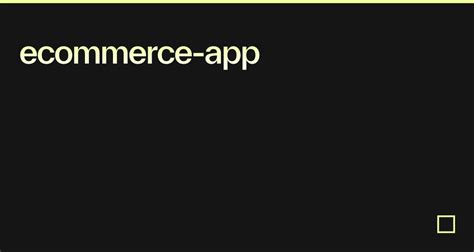 Ecommerce App Codesandbox