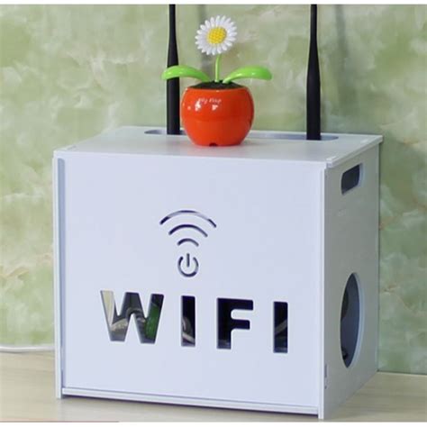 Wifi Modem Router Cable Adaptor Storage Box Organizer Double Layer Shopee Malaysia