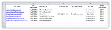 Macro para enviar conteúdo de Célula do Excel por e mail Excelmax Soluções e Controles