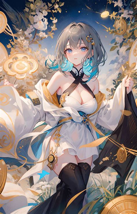 归终 插画师rua ai的AI绘图原神插画图片 BoBoPic