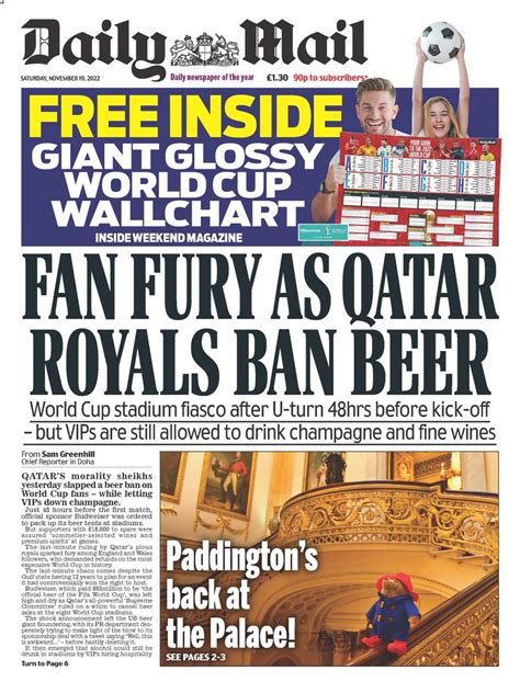 【李文讀報】11月19日 卡塔爾禁世界盃賽場賣啤酒