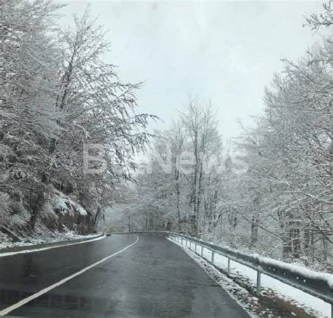 Зимата е тук Сняг покри прохода Петрохан снимки