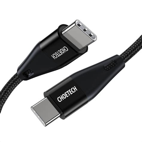 Choetech Xcc Usb Type C Usb Hi Speed Cable Rapid Charging A Up To W Max M