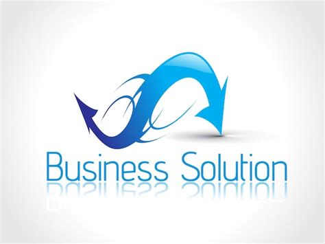 Free Vector Business Solution Logo Template Design