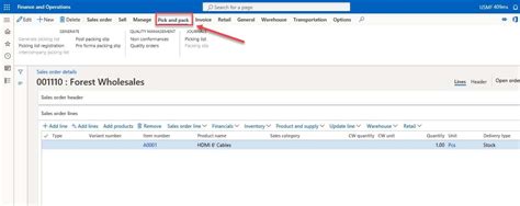 create a sales packing slip techno functional d365 data mode ltutorial