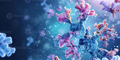 Ai Generated Antigen And Antibody Medical Background Antibodies