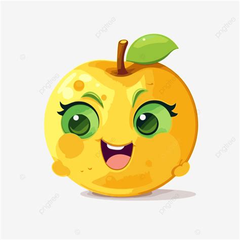 노란 사과 벡터 스티커 클립 아트 녹색 눈과 열린 입을 가진 만화 노란 사과 캐릭터 상표 클립 아트 Png 일러스트 및 벡터 에 대한 무료 다운로드 Pngtree