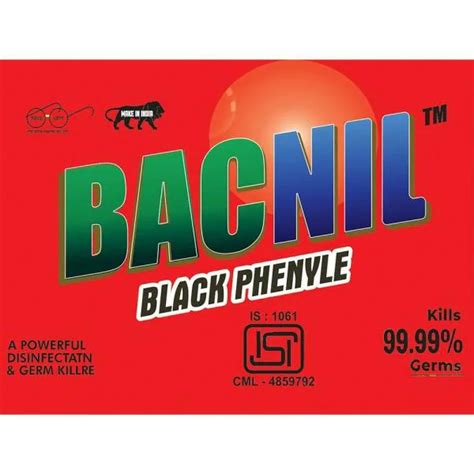 Bacnil Black Phenyle 1 L Jiomart
