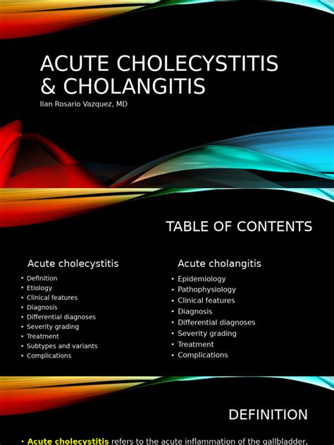 Acute Cholecystitis And Cholangitis Pdf Gallbladder Medical Specialties