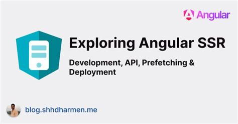 Dharmen Shah On Linkedin Exploring Angular Ssr Development To Deployment