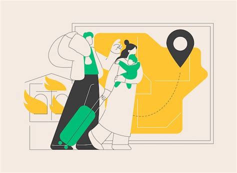 Premium Vector Internal Migration Abstract Concept Vector Illustration Domestic Human