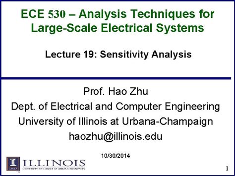 Ece 530 Analysis Techniques For Largescale Electrical Systems