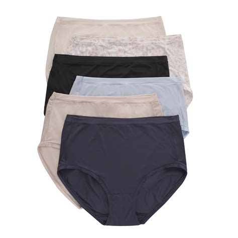 Hanes Womens Super Stretch Underwear Pack Comfort Flex Fit Bikini Or