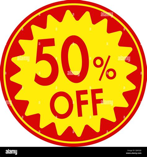 Sale Label Vector Illustration 50 Off Stock Vector Image And Art Alamy