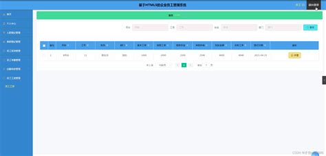 Java毕业设计html5企业员工管理系统源码系统数据库lw文档调试运行管理系统毕业设计源码html Csdn博客