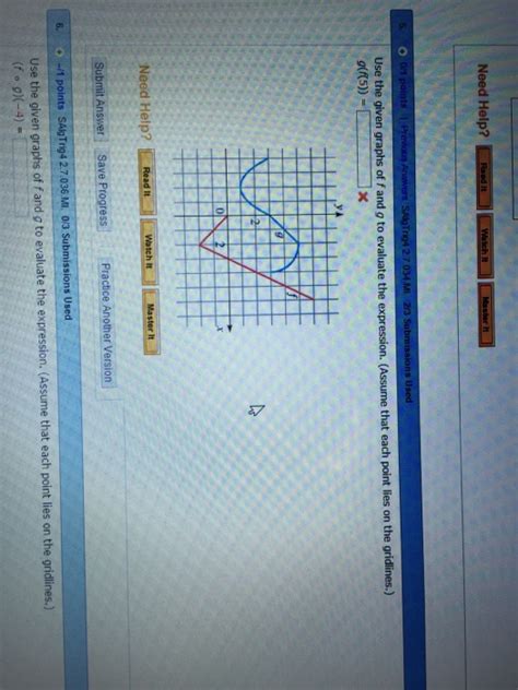 Solved Use The Given Graphs Of F And G To Evaluate The Chegg