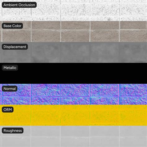 Stack Bond Split Face Concrete Block Texture Beige Poliigon