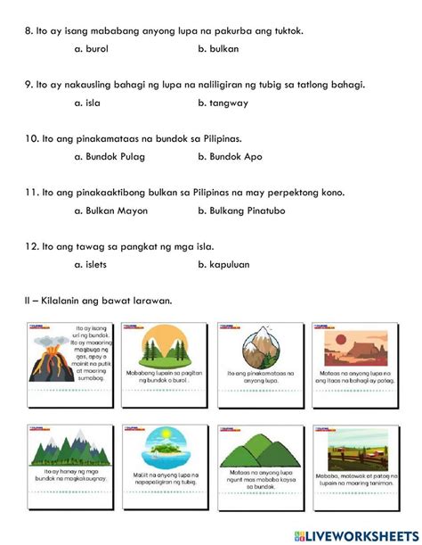 Anyong Lupa Free Interactive Worksheets 2175930