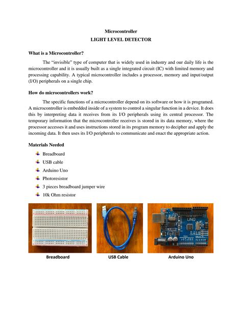 Solution Microcontroller Light Level Detector Studypool