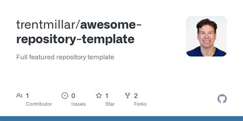 Github Trentmillarawesome Repository Template Full Featured Repository Template