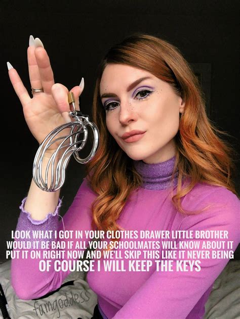 [sis] [chastity] [blackmail] Scrolller