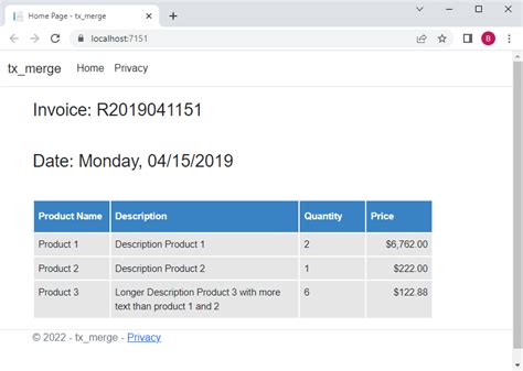 Creating Invoices From Docx Templates In C From Scratch