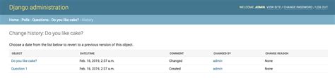 Admin Integration Documentation Django Simple History 30 All About Django Framework And Its