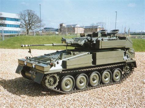The Scimitar Of Her Majesty British Military Reconnaissance Vehicle Fv107 Scimitar