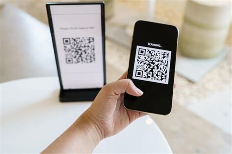 Premium Photo Qr Code Payment E Wallet Man Scanning Tag Accepted Generate Digital Pay Without