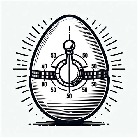 Premium Vector Egg Timer Silhouette Line Art Vector Illustration On White Background