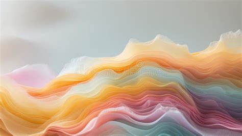Abstract Wavy Layers In Warm And Cool Color Gradients Stock Image Image Of Coded Shades