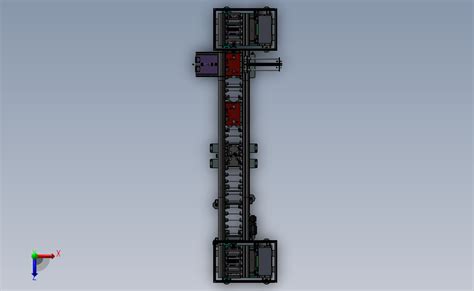 两端升降双层输送线sw18可编辑 Solidworks 2018 模型图纸下载 懒石网