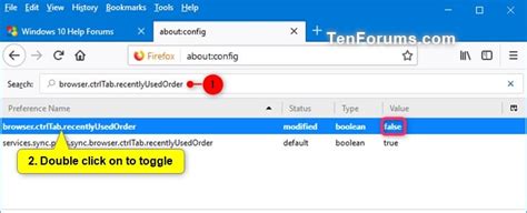 Enable Or Disable Ctrltab Thumbnail Previews Of Tabs In Firefox Tutorials