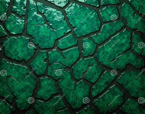 Procedural Dragon Scale Marble With Jade Green Hexagonal Tiles And